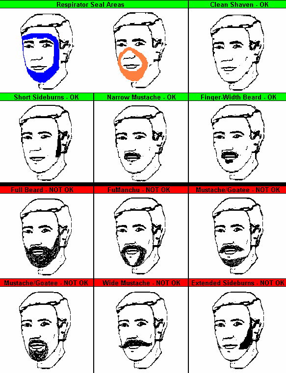 Facial Hair and the OSHA Respiratory Protection Standard - Examinetics